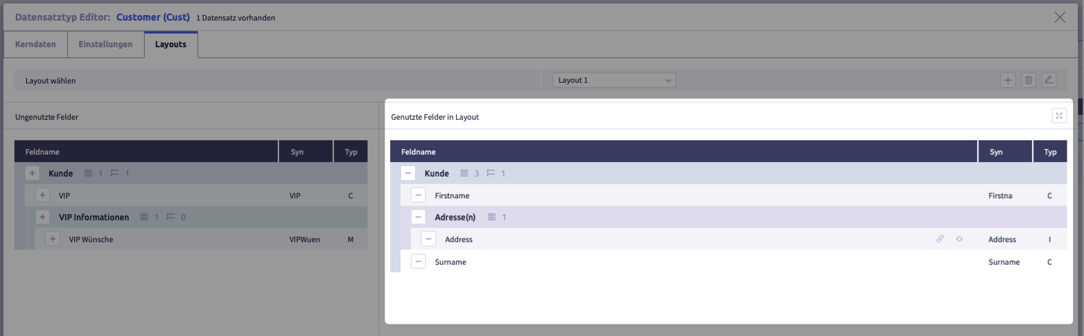 Datensatztypen verwalten - Cortex-InformationsPlattform Online ...